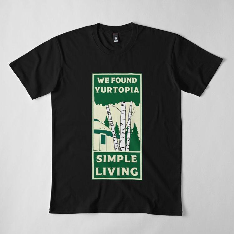 Buy Men Premium Cotton Harajuku T-Shirt Yurt Life shirts Living In ...