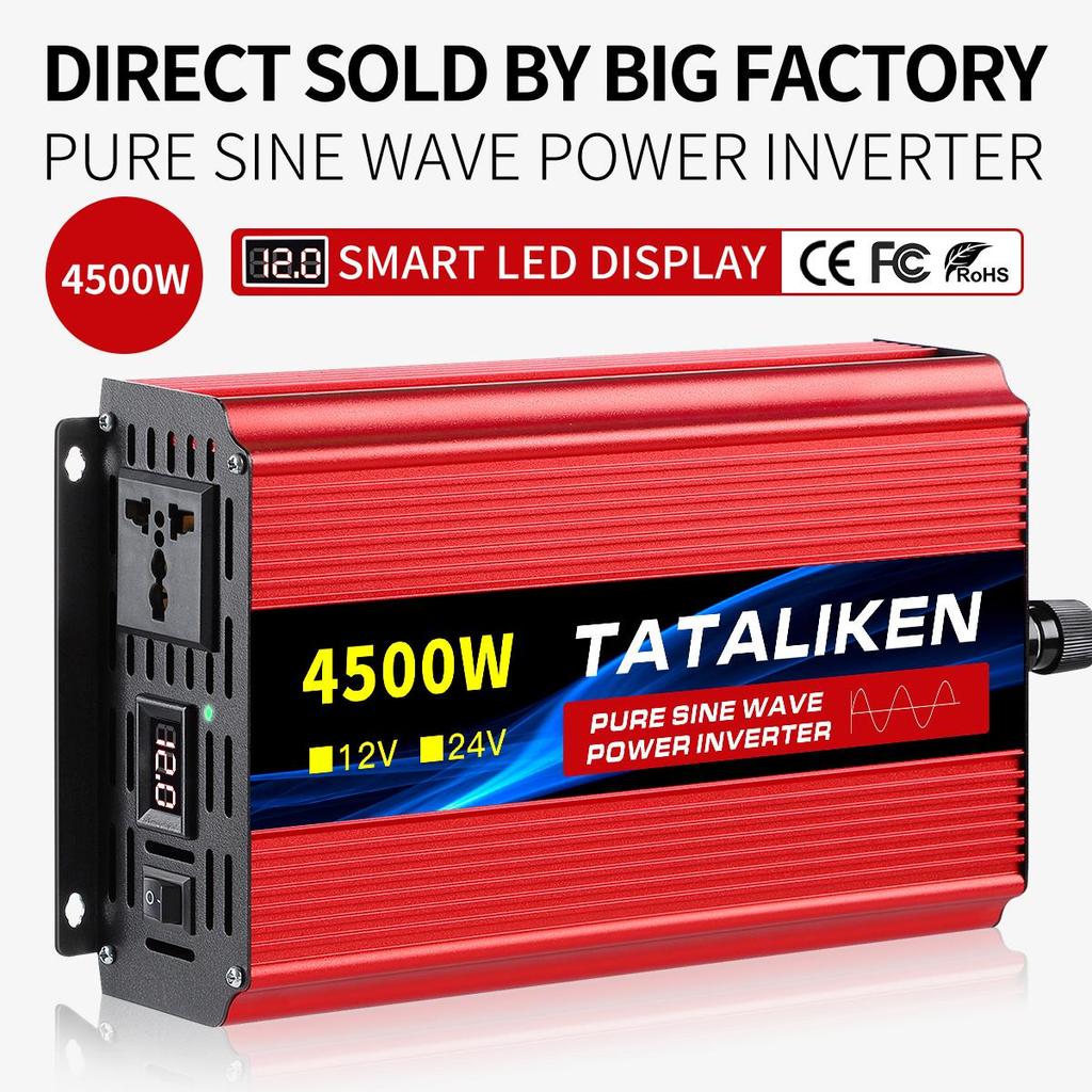 Kjøp Inverter Pure Sine Wave 1600-4500W DC12V/24V to AC220V 50Hz ...