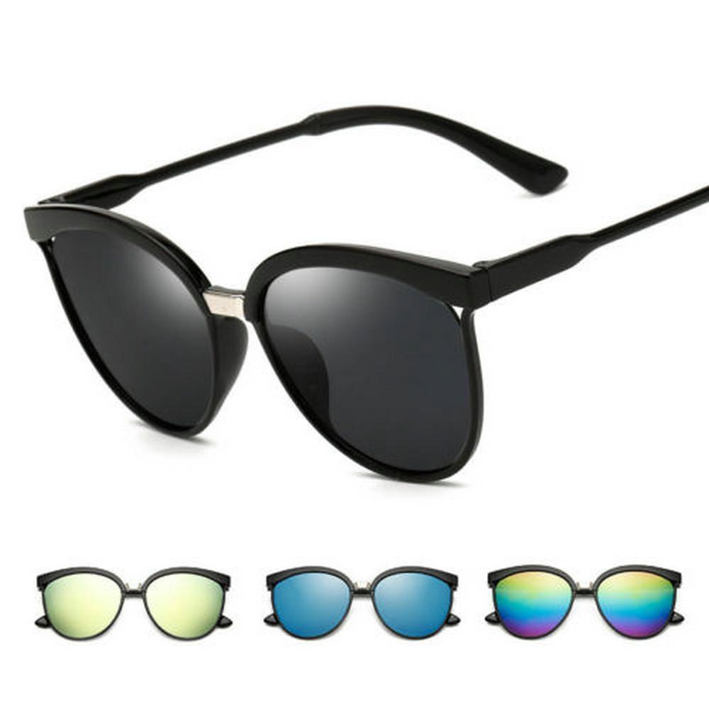 Buy Women‘s Vintage Retro Mirror Designer Flat Lens Sunglasses Eye ...