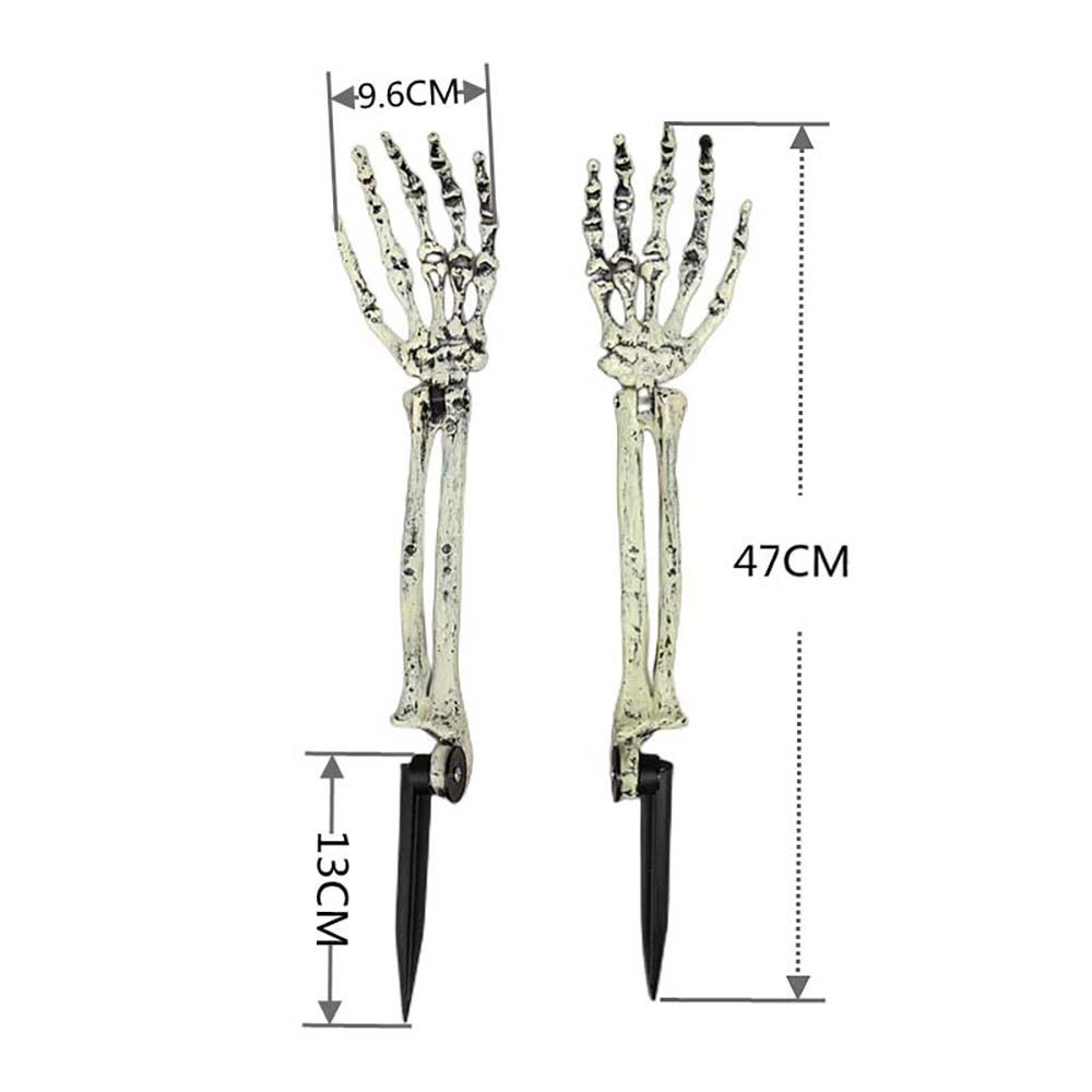 Cheap Props Ground Light Skeleton Arm Stakes Lawn Lamp Halloween ...