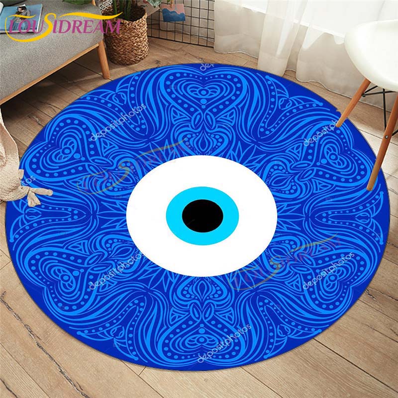 Buy Evil Eye Rug Home Decoration Carpet Hamsa Palm Mandala Carpet Rug ...