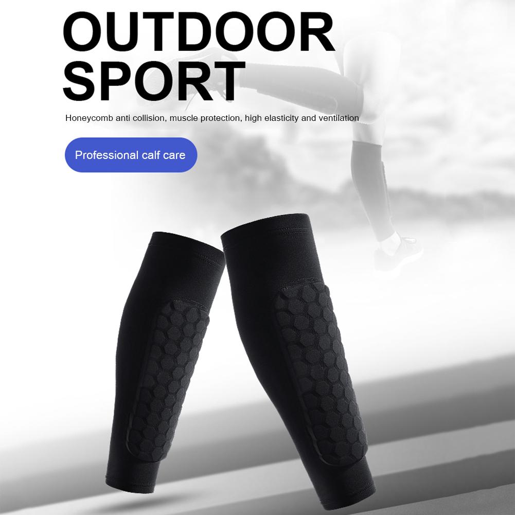 Buy 1pc Outdoor Football Shin Guard Pads Honeycomb Running Calf ...