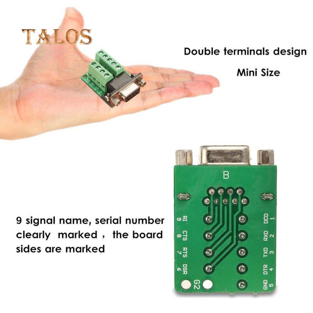 Db9 9pin Female Rs232 Serial Com Port Interface Breakout Board Buy