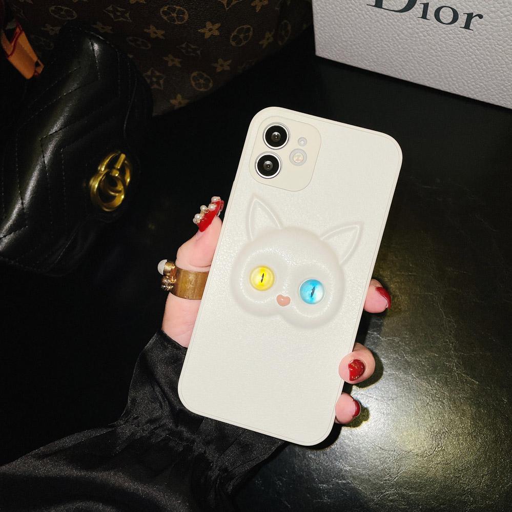Buy Cute White Three-dimensional Cat Pattern Design Phone Case For for ...
