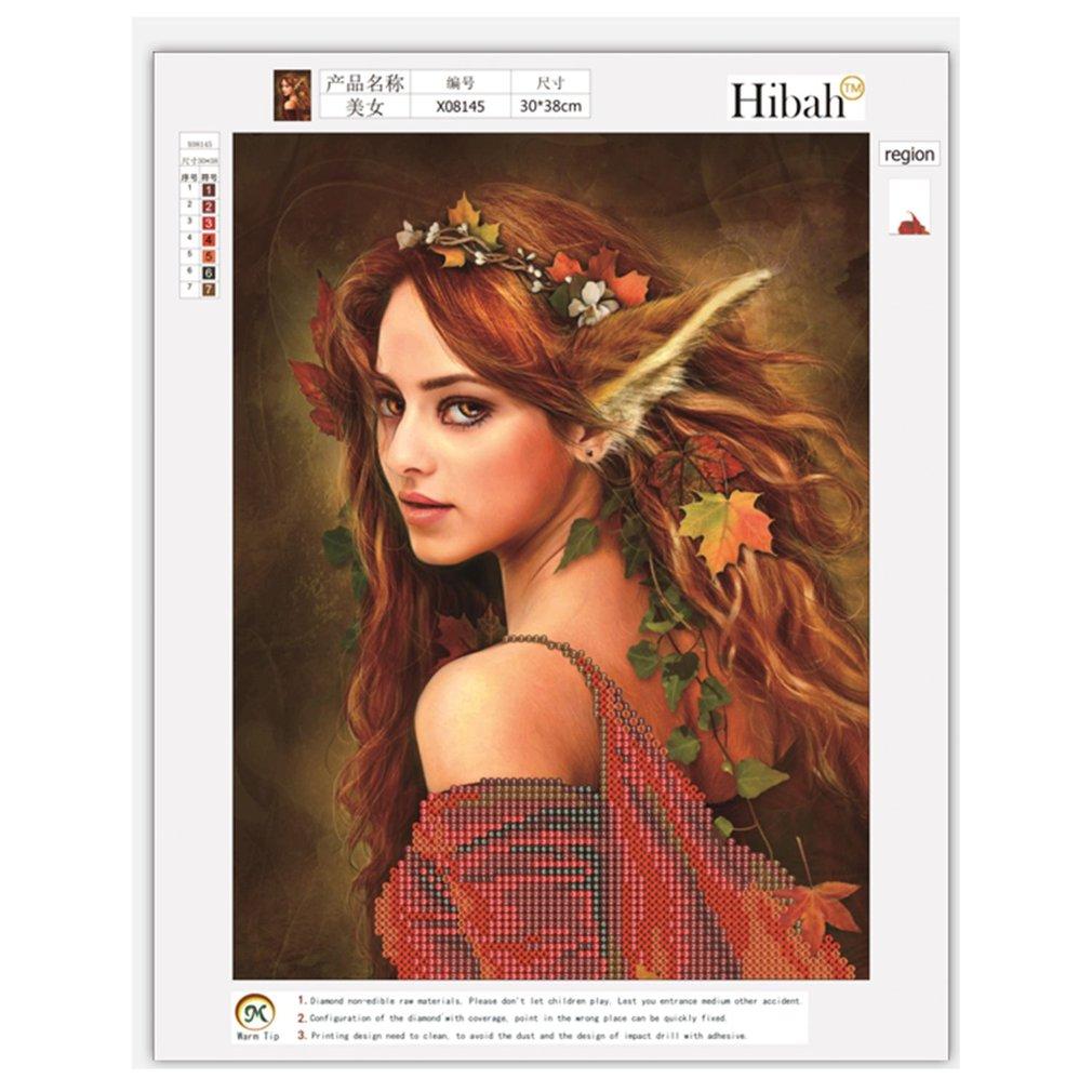 Women Pattern 5D DIY Diamond Painting Drill Embroidery Wall Decor Cross ...