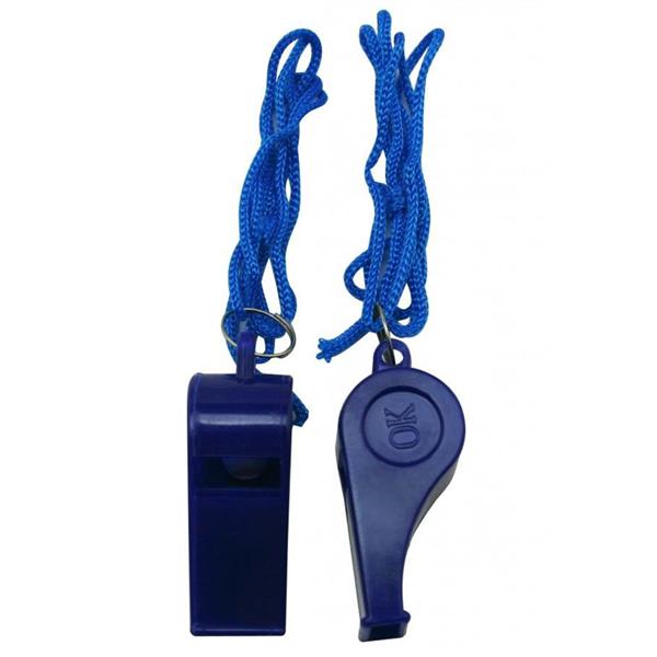 Buy 10pcs Party Games Plastic Whistles with Lanyard (Blue) at ...