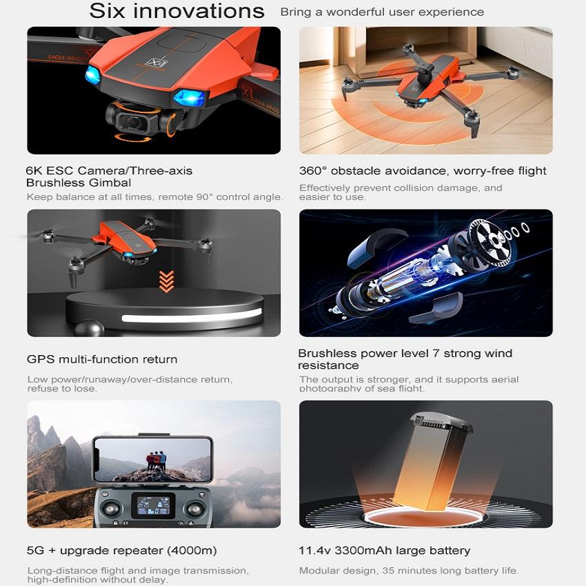 Buy Uav 6K Aerial Camera 5km Image Transmission GPS Automatic Return ...