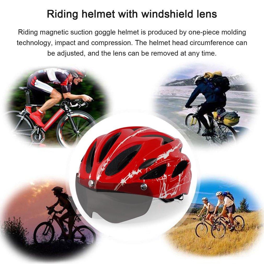 Buy May Travel Cycling Helmet With Goggles Ultralight MTB Bike Helmet ...