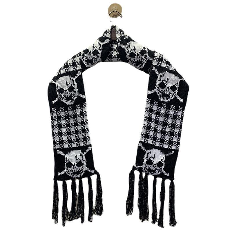 Buy Dragon Skull Scarf Unisex Halloween Skeleton Skull Pattern Party ...