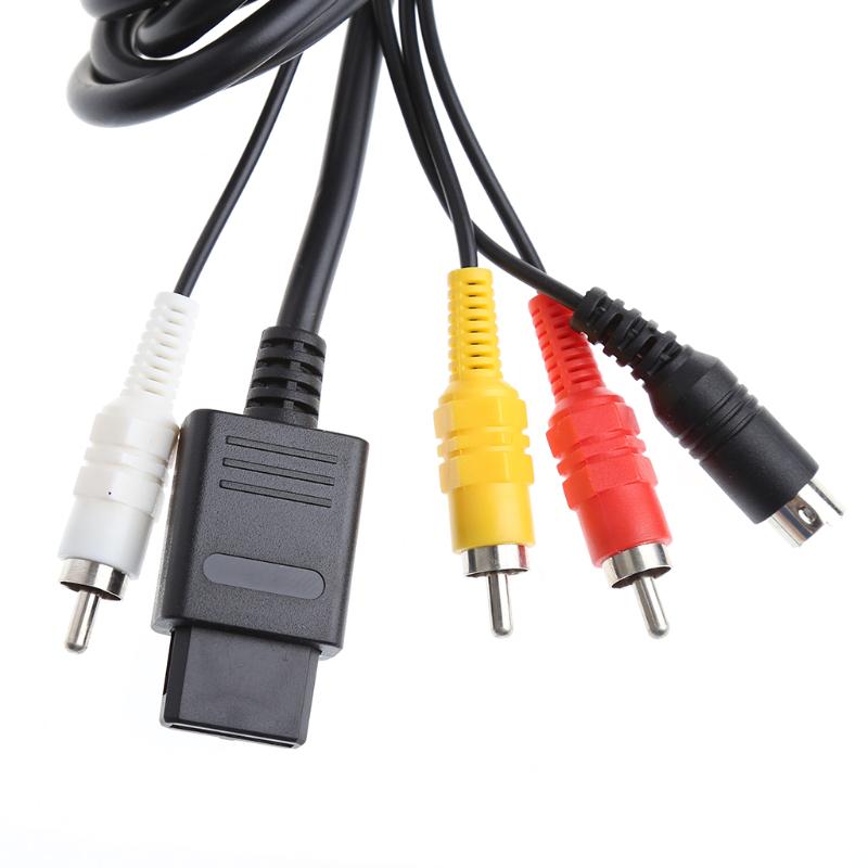 1.8M/6FT Multifunction AV TV S-Video Cable For Nintendo Gamecube 64 ...