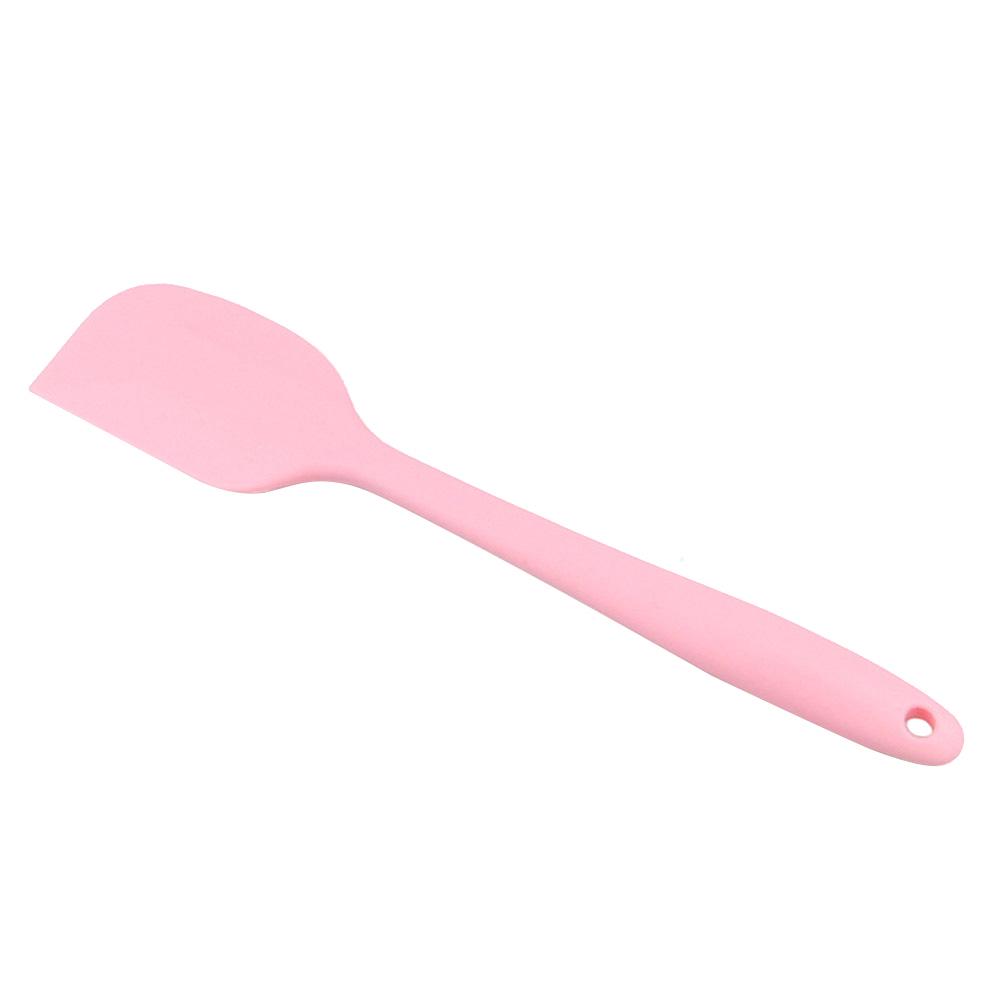 Multifunction Silicone Pink Spatula Soft Grip Scraper Cutter Kitchen ...