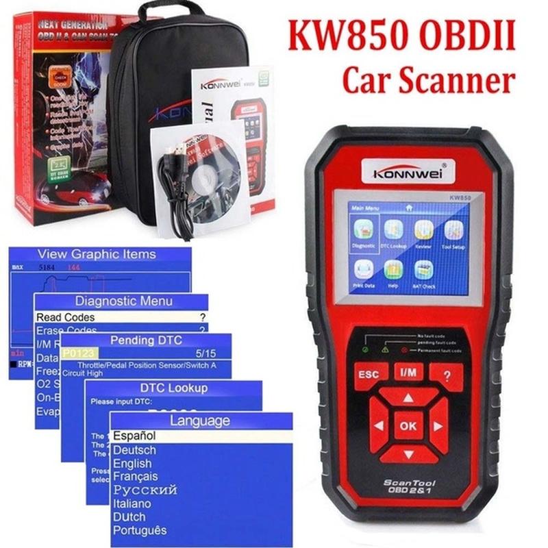 Buy KONNWEI KW850 OBDII EOBD OBDII/2 Auto Car Diagnostic Scanner Tool ...