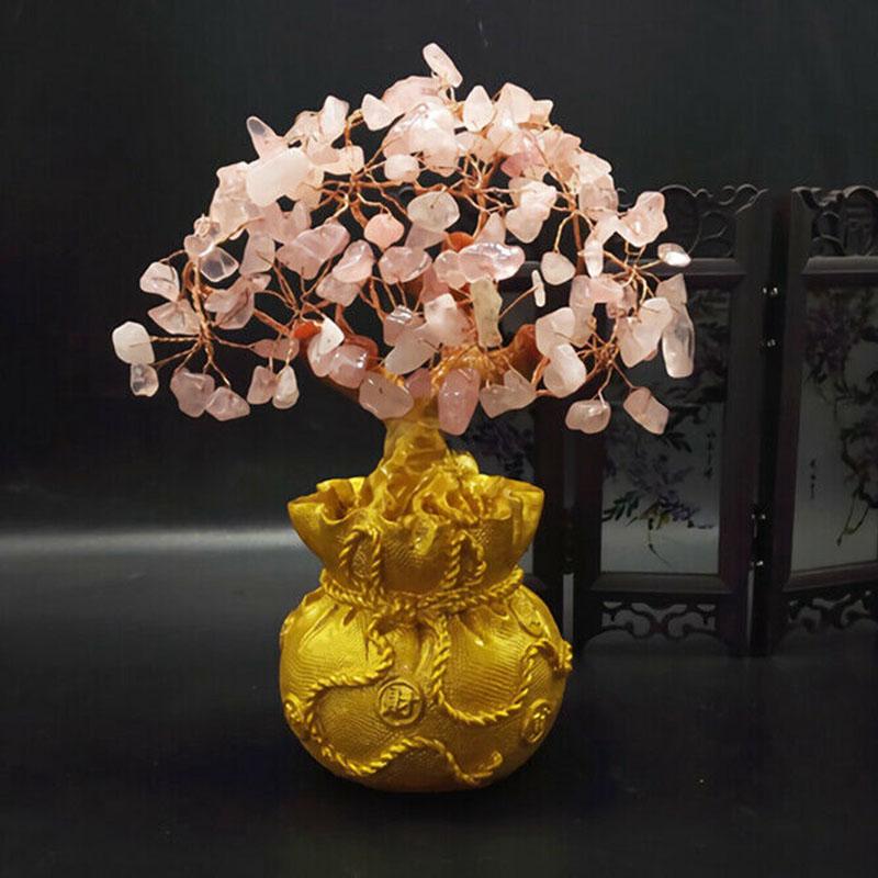 Buy Feng Shui Money Wealth Tree Yellow Citrine Amethyst Crystal Gem ...