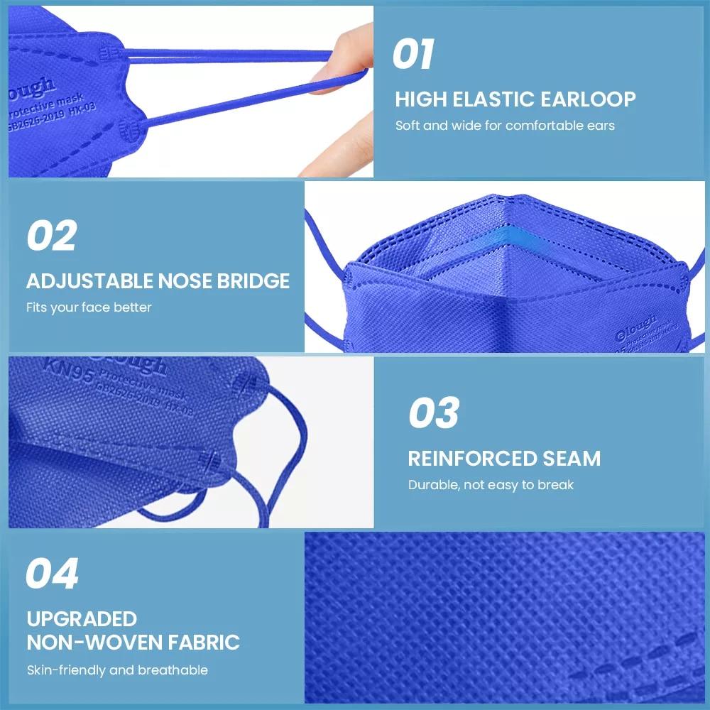 Elough 10-100PCS Colored FFP2 Masks KN95 Fpp2 Mascarilla approved CE ...