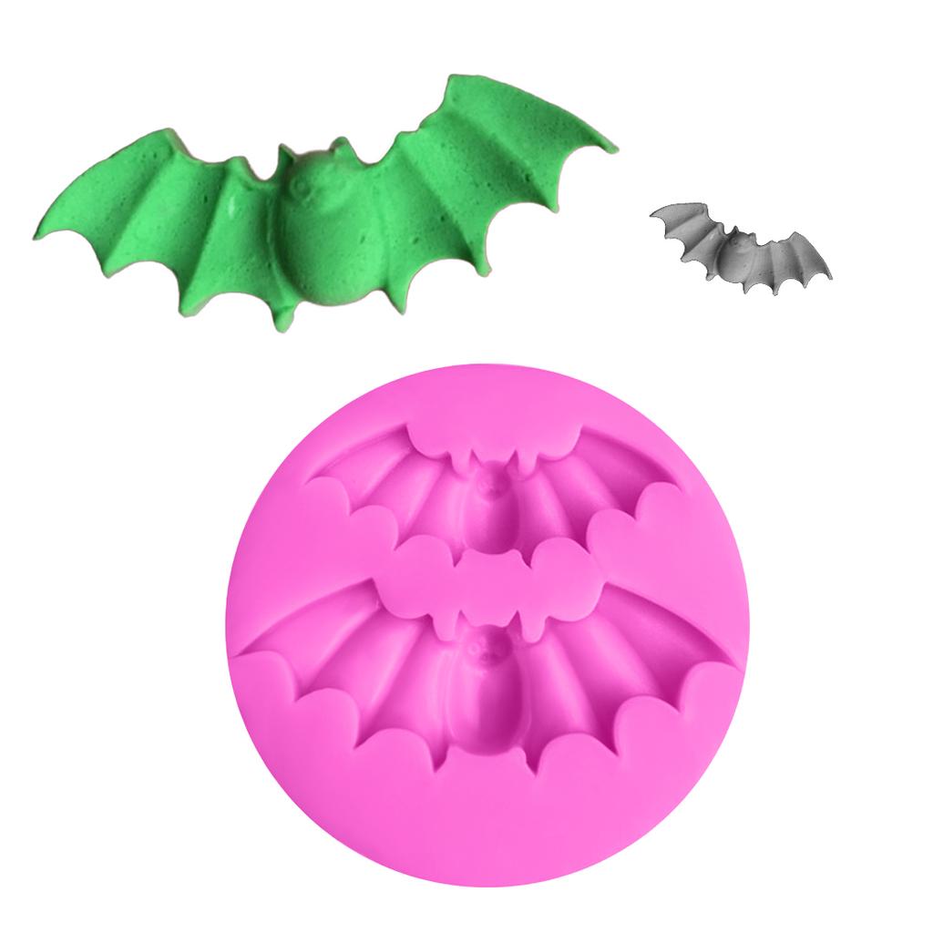Buy Halloween Bats Silicone Mold Hallowmas Fondant Cake Decorating Mold ...