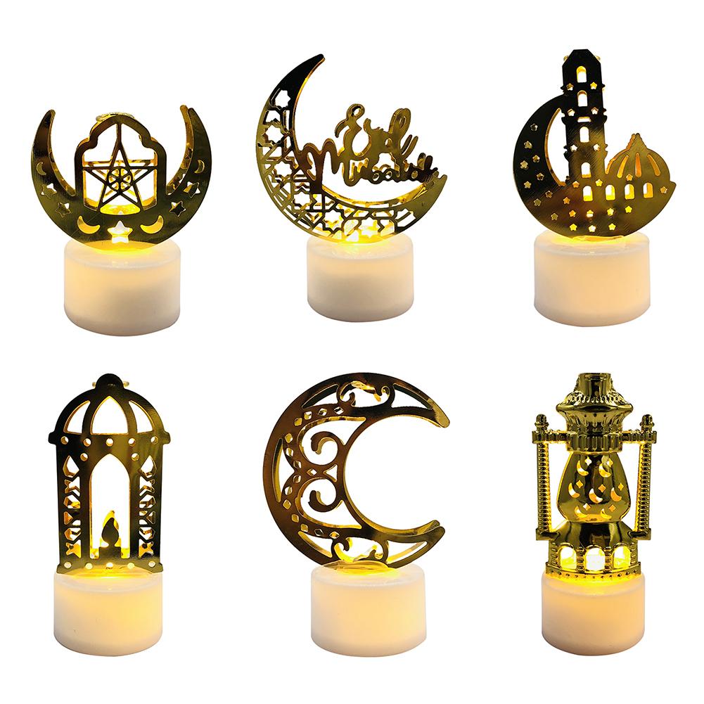 Buy LED Muslim Light Eid Mubarak Ramadan Candle Oil Lamp Home Festival ...