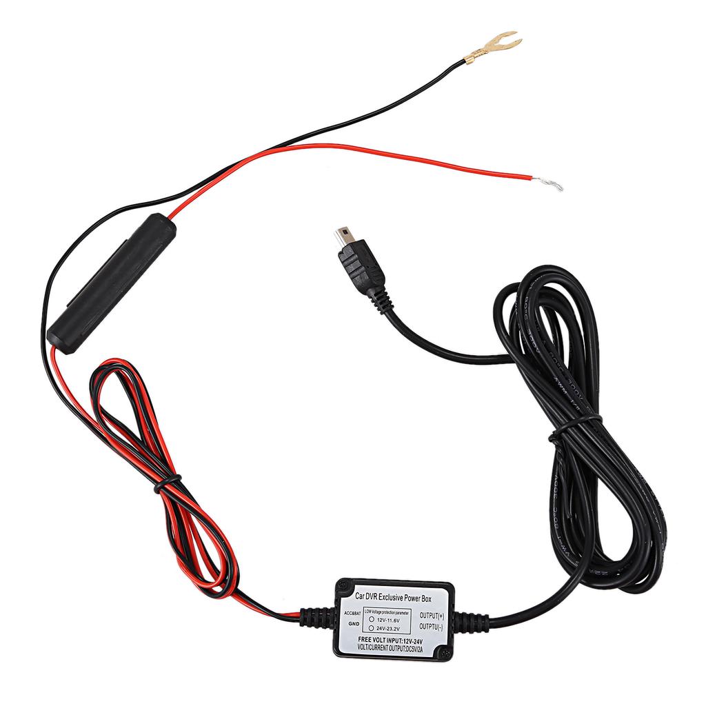 10Ft Mini Usb 12V-24V To 5V Dash Cam Hardwire Kit With Mini Acs Ato ...