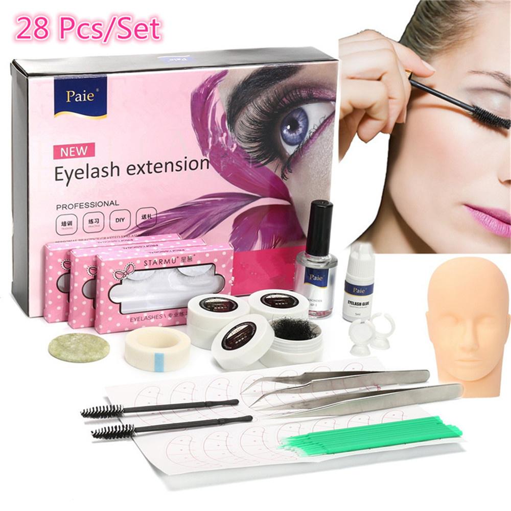 28pcs/set New Lash Starter Kit Semi Permanent Individual Eyelash ...