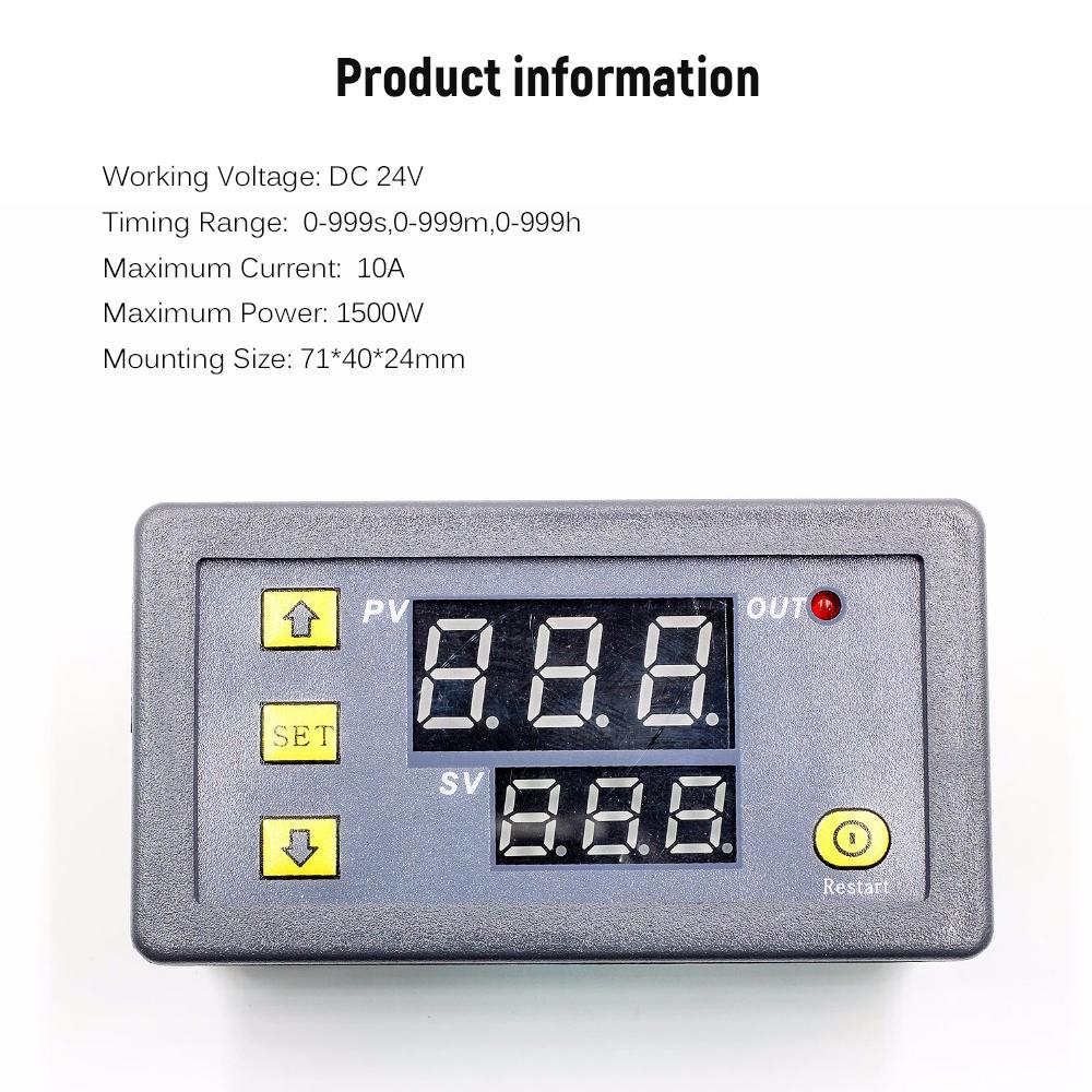Buy DC 24V Time Relay Module Programmable Digital Time Cycle Delay ...
