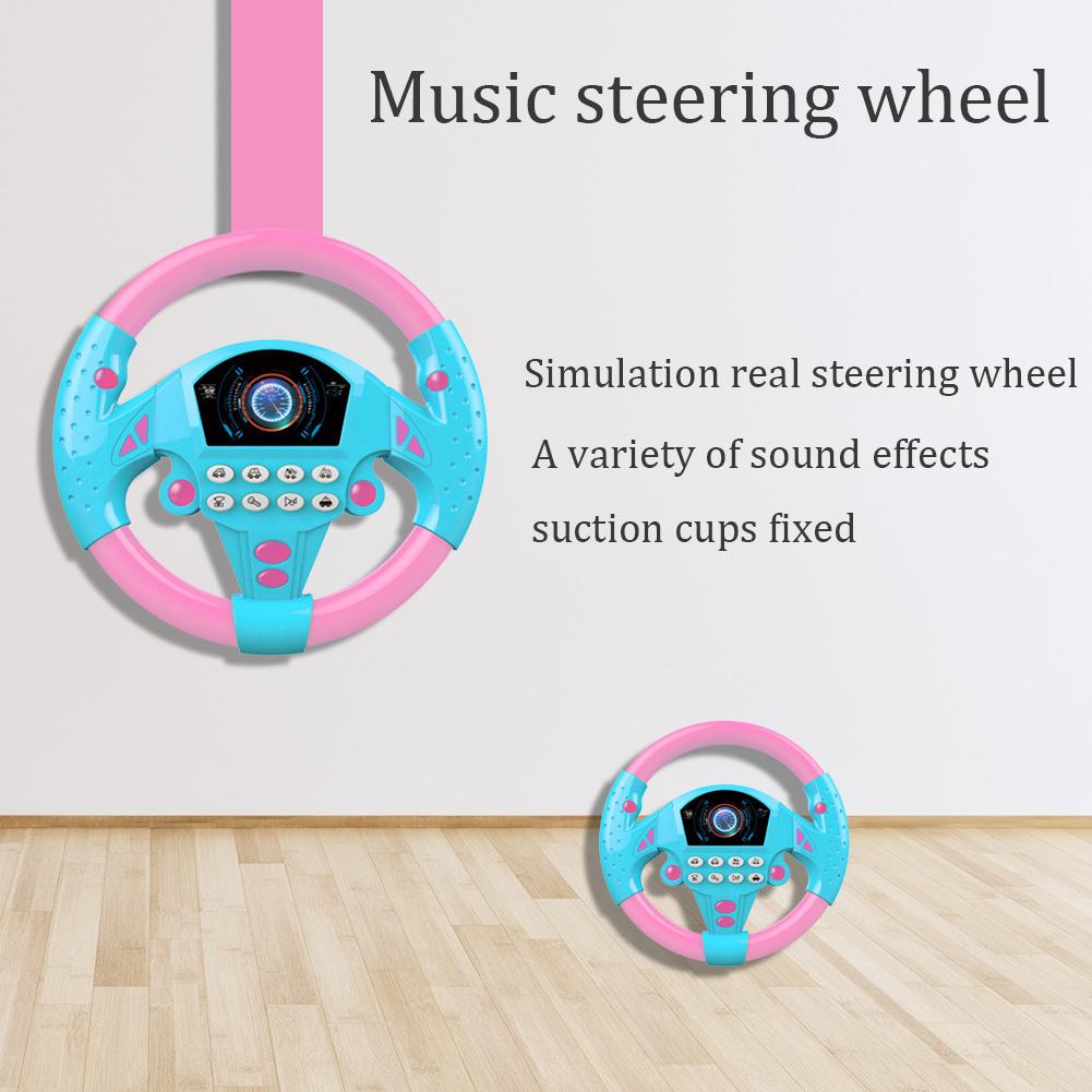 Buy Electric Musical Copilot Stroller Steering Wheel Child Baby ...