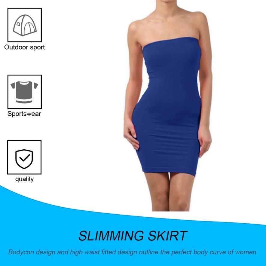 Buy Beauty Ten Elastic Tube Mini Dress Strapless Stretch Tight Body-con ...