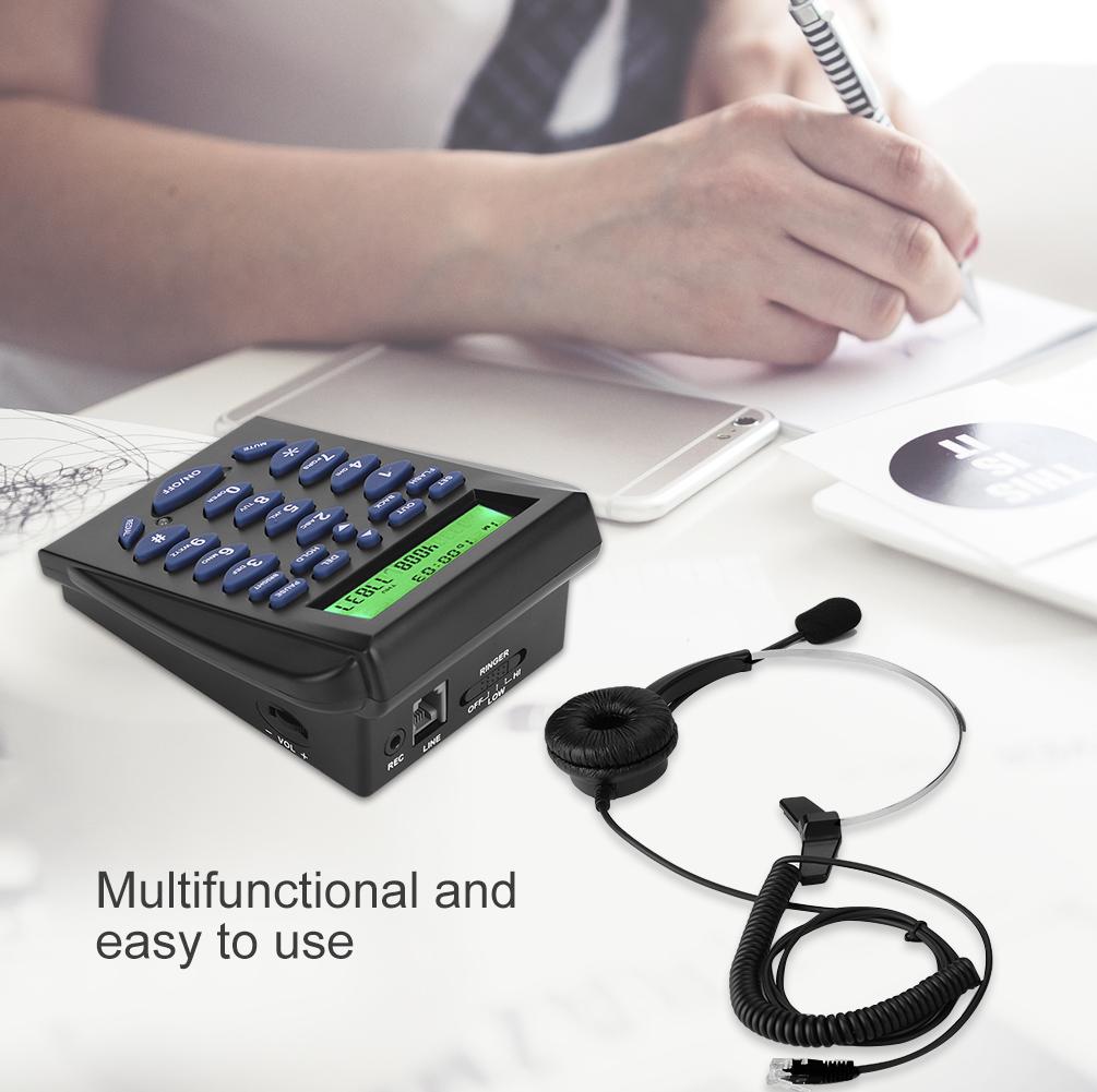 Buy Office Business Phone Dial Pad Call Center LCD Display Telephone ...