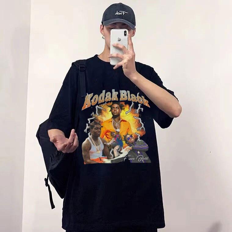 Buy Hip Hop Rap Kodak Black Harajuku Print Tshirt Mens Fashion T Shirt ...