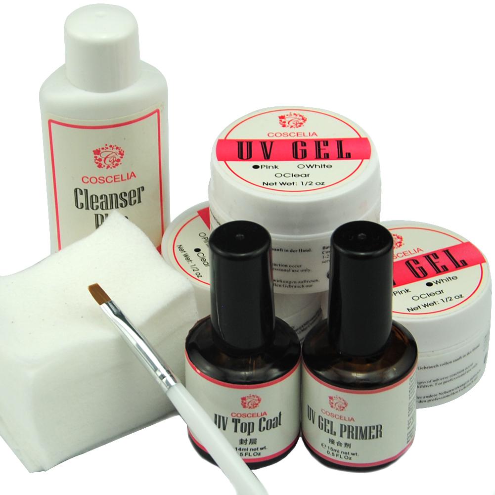 Buy Clear Uv Gel DIY Nail Builder Manicure Glitter Nail Art Uv Gel Tips ...