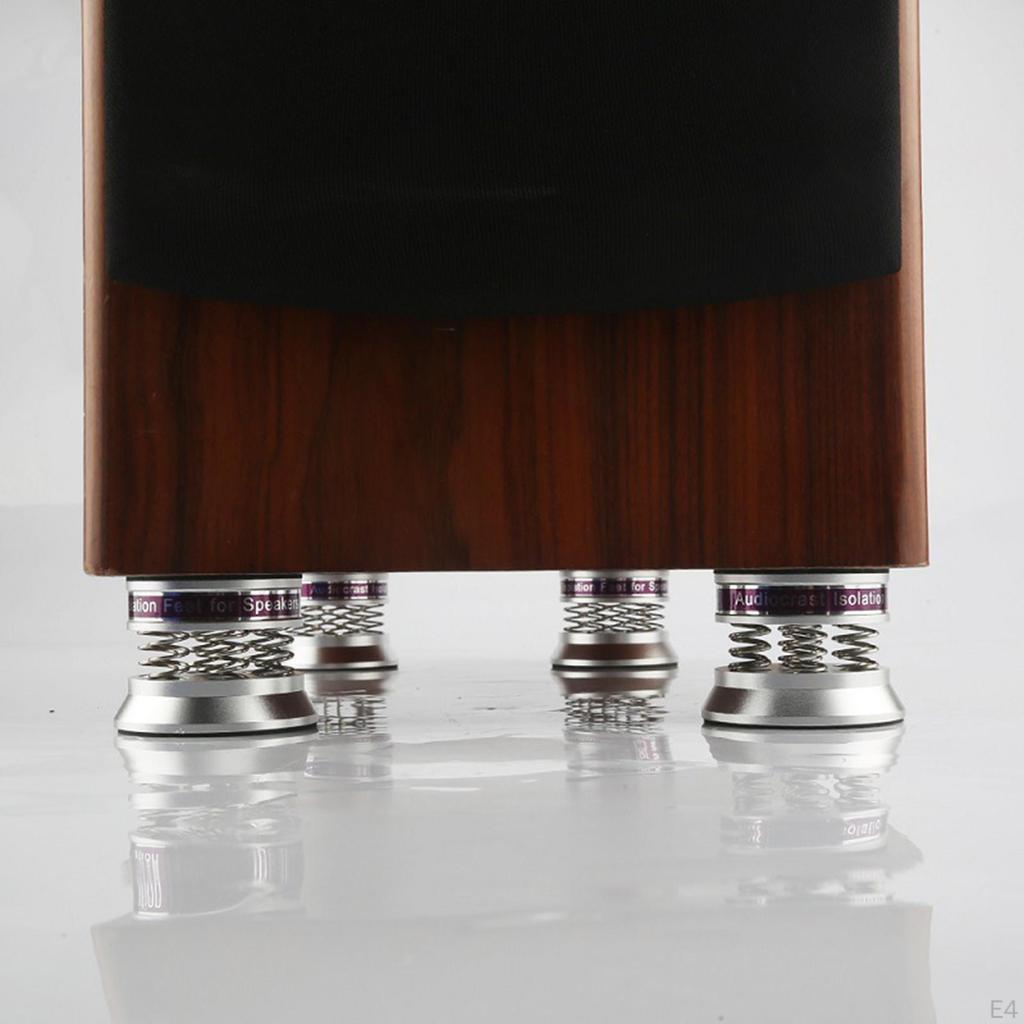 Buy Aluminum HiFi Audio Stand Feet Adjustable Speaker Record Player ...