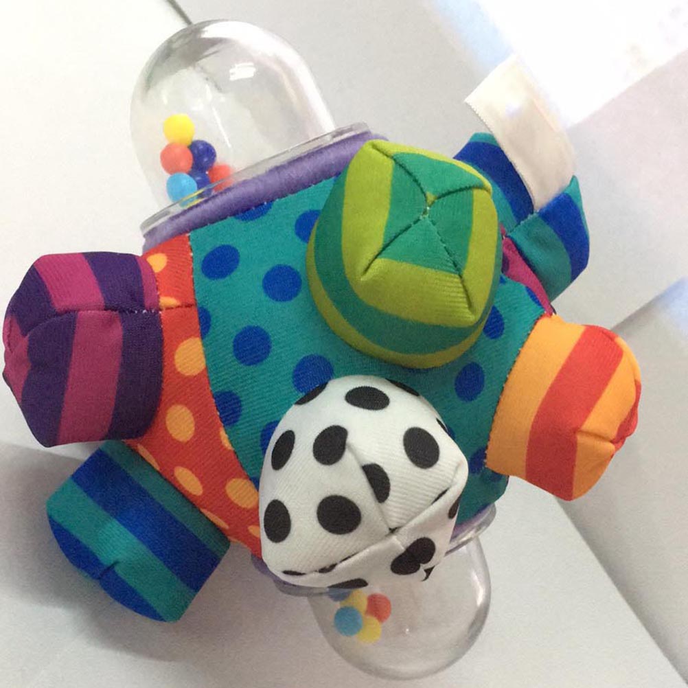 Buy 1PC Bumpy Rattle Toy Soft Cloth Multicolor Cartoon Baby Educational ...