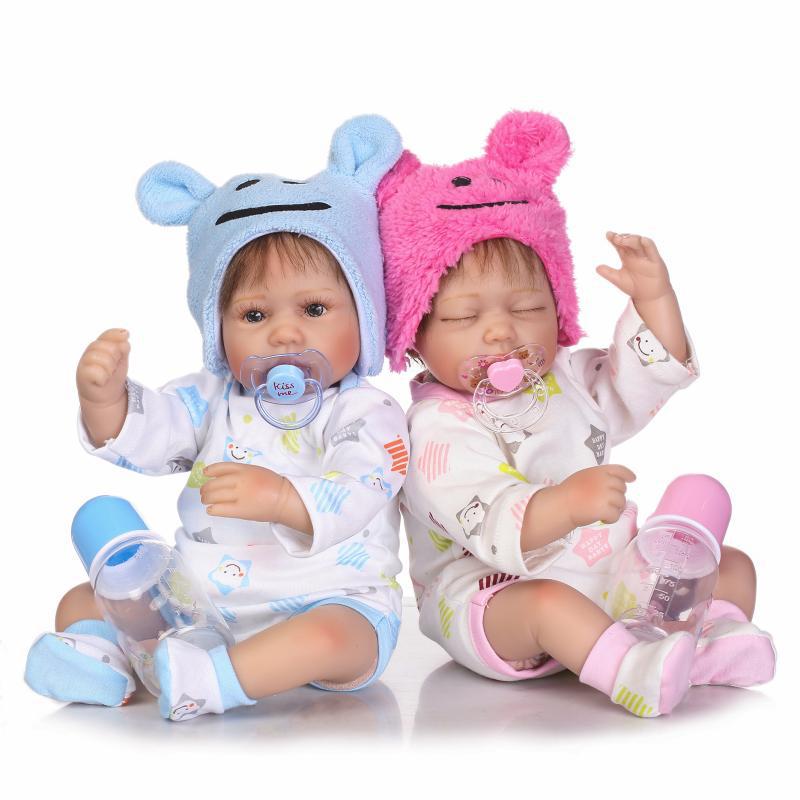 Realistyczna laleczka bobas zabawka 40Cm silikonowa lalka Reborn Baby ...