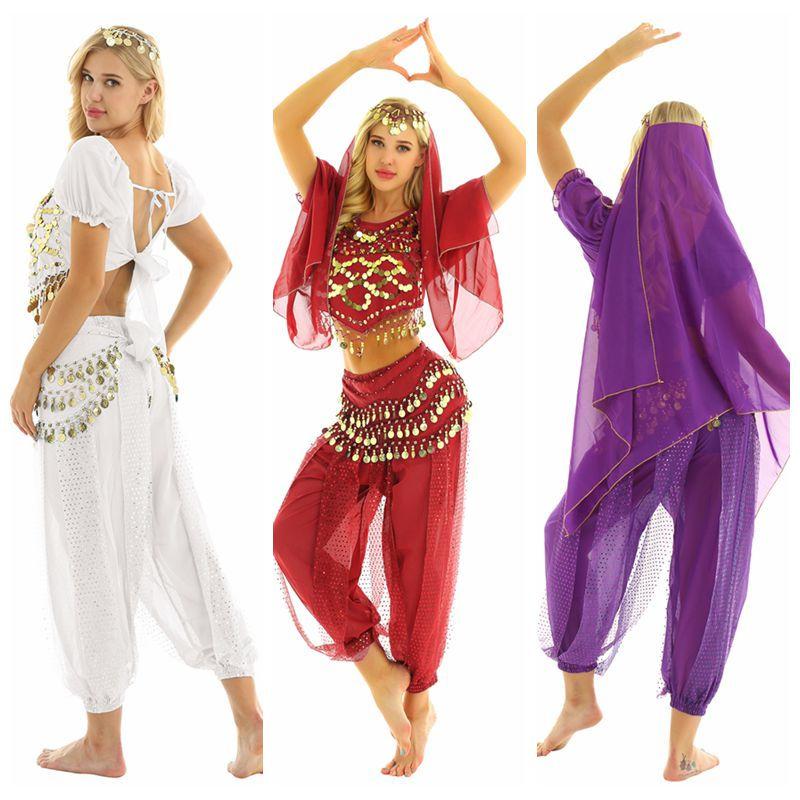 Buy Women Halloween Carnival Stage Performance Egypt Belly Dance