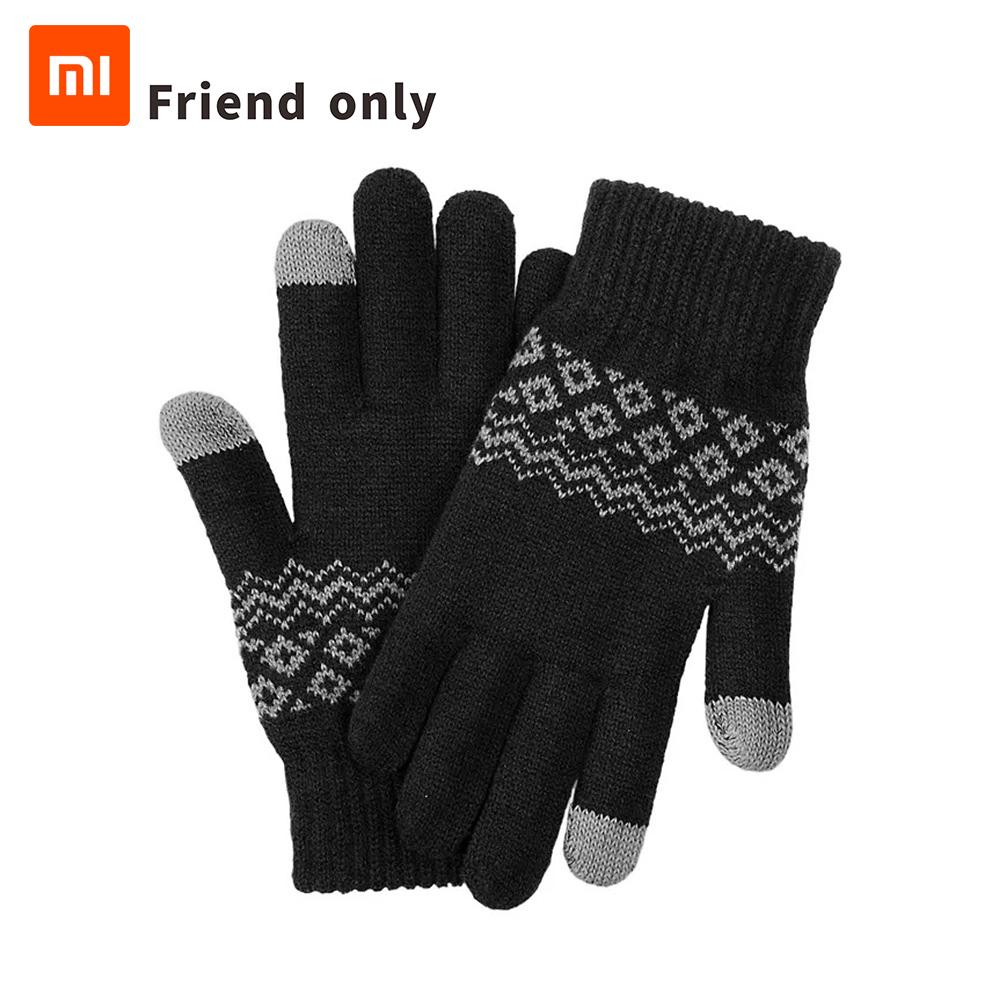 Buy Xiaomi Youpin FO Finger Touch Screen Gloves for Women Men Winter Warm Velvet Gloves For ...