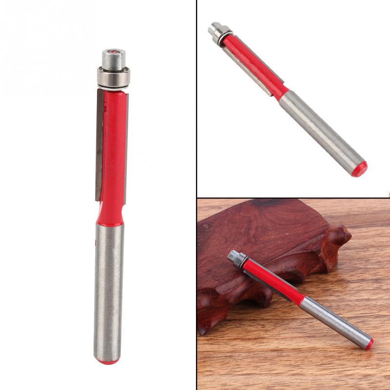 Buy Durable 1/4"End Dual Flutes Straight Shank Trim Router Flush Trim ...