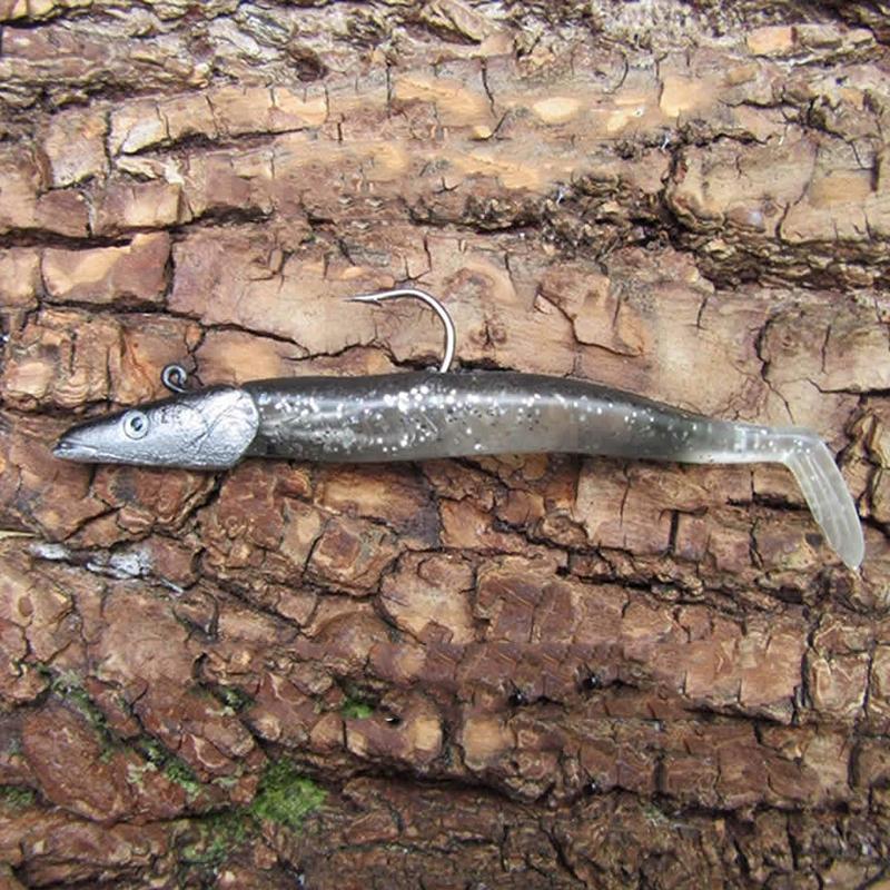 Buy idl New 4pcs Saltwater Sandeel Lures Bass Wrasse Cod Pollock Sea ...