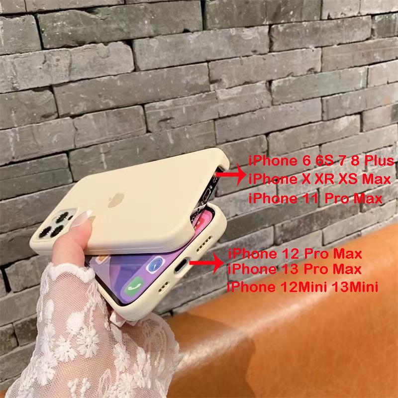 Buy Shockproof Liquid Silicone Case For iPhone 11 12 13 Pro Max 12Mini ...