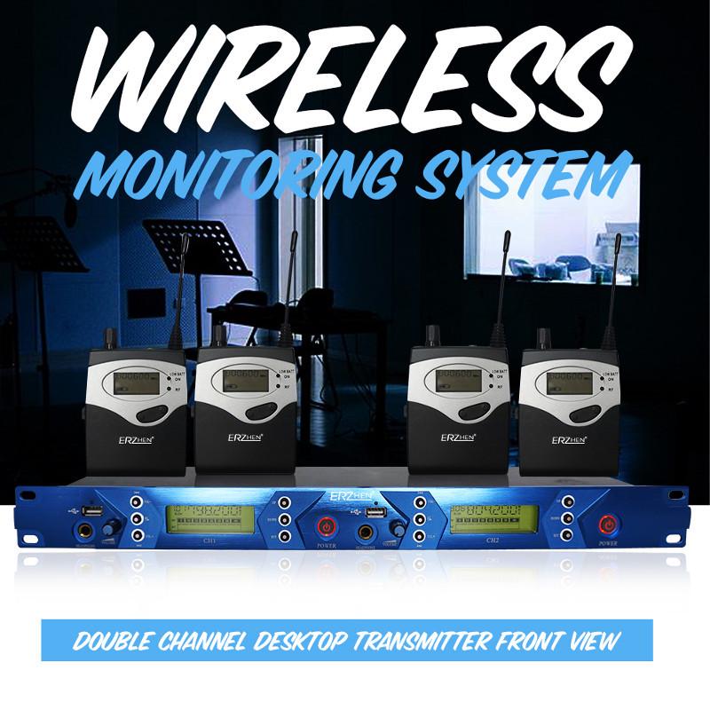 Professional Stage Wireless Microphone Monitor System UHF 798-830MHz ...