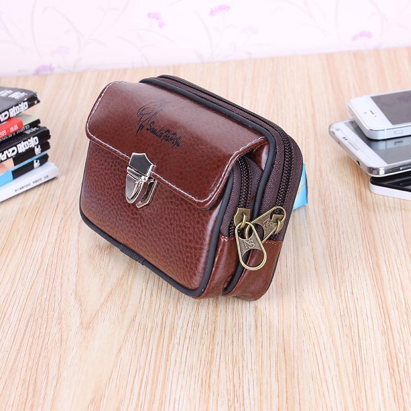 Buy Double-layer Lock Mobile Phone Bag Multi-function Outdoor Pockets ...