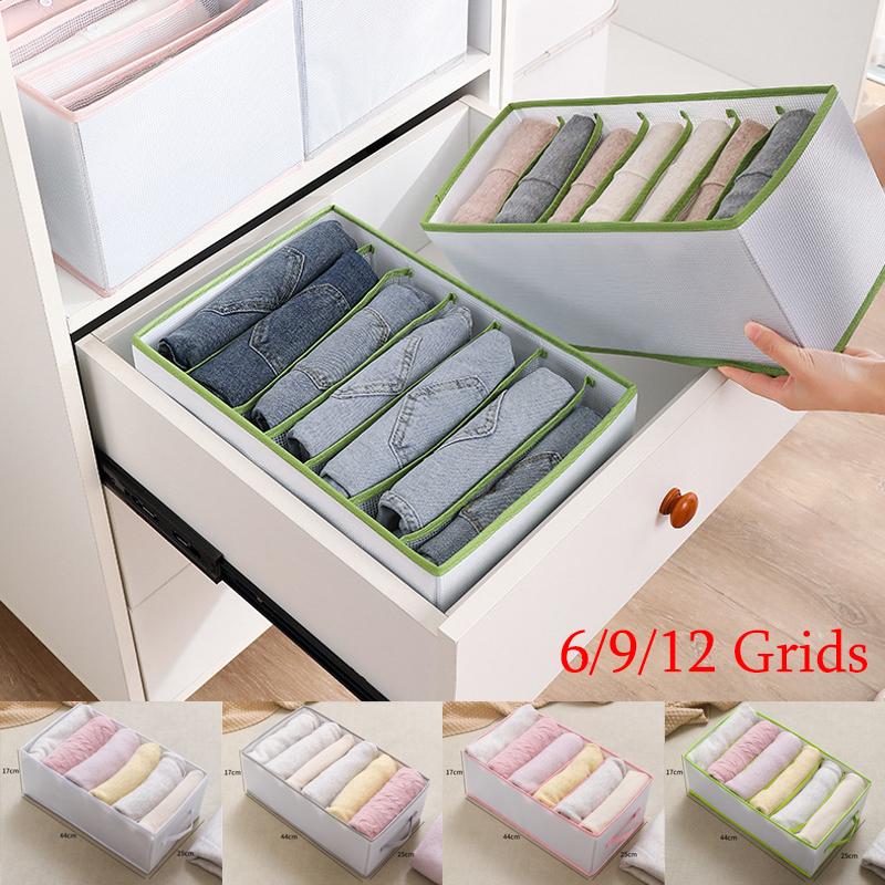 1PC Separated Underwear Storage Washable With Handle PVC Storage Boxs ...