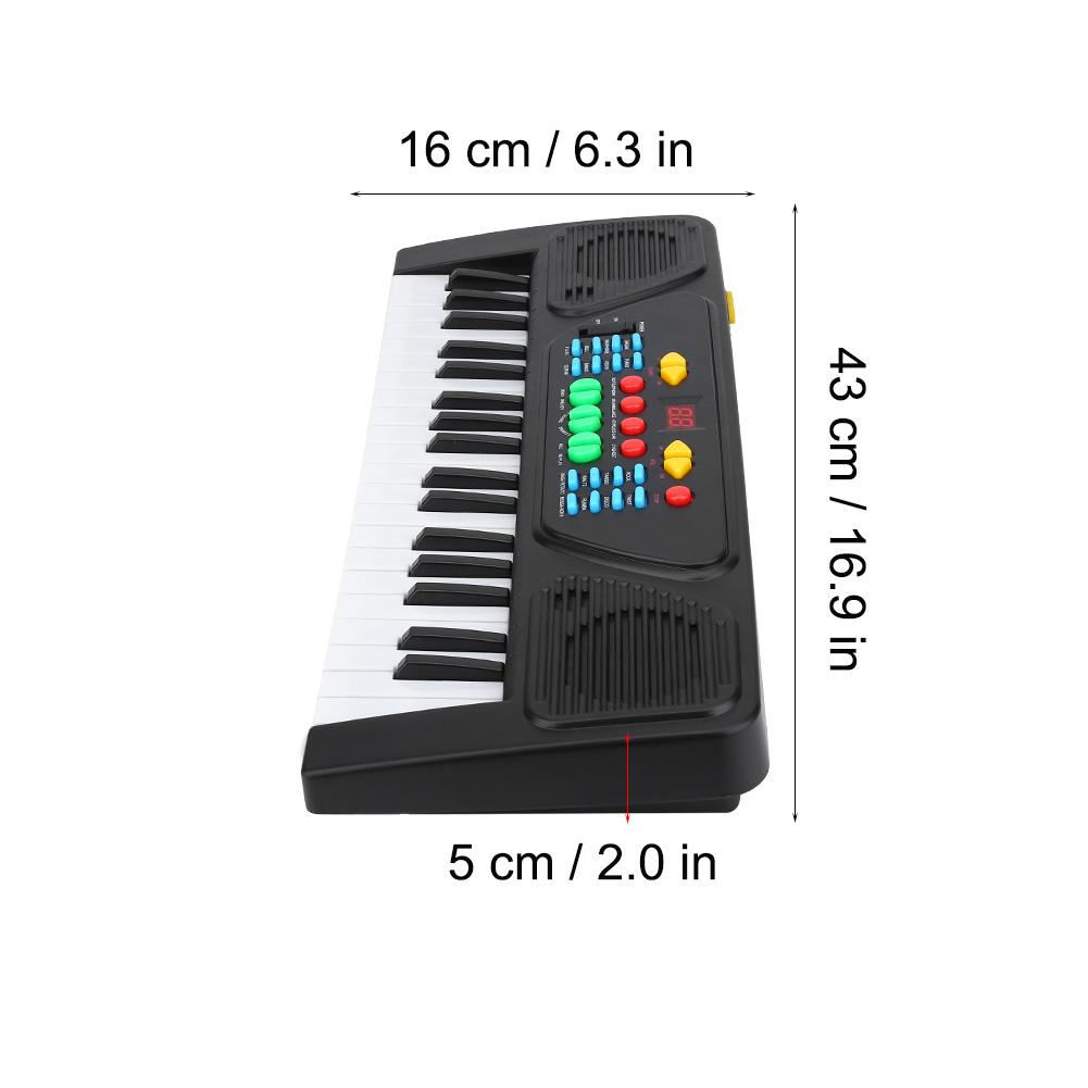 37 Keys Electronic Keyboard Musical Instruments Toy Lightweight Plastic ...