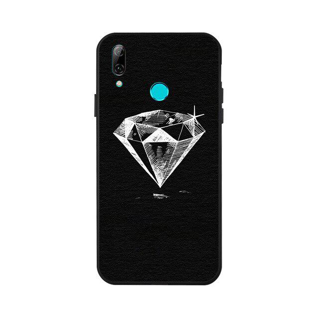 Buy For Huawei P Smart 2019 Case Carton Painted Soft Cover For Huawei P ...