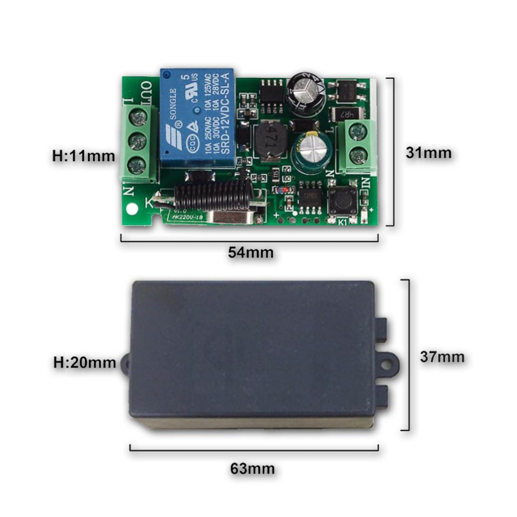 Cheap 220V Single Way Wireless Remote Control Switch 1 Button | Joom