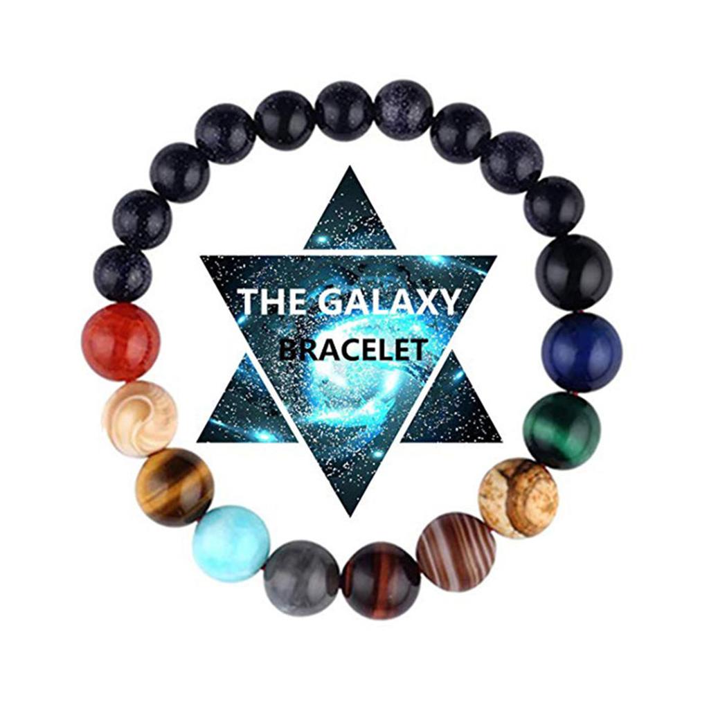 Buy Cosmic Galaxy Eight Planets Lovers Fashion Constellation Bracelet ...
