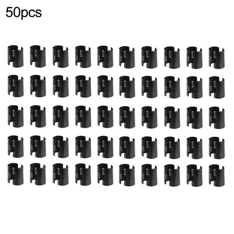 Buy 50Packs Shelving Sleeves Wire Shelving Shelf Lock Clips Bamboo Tube ...