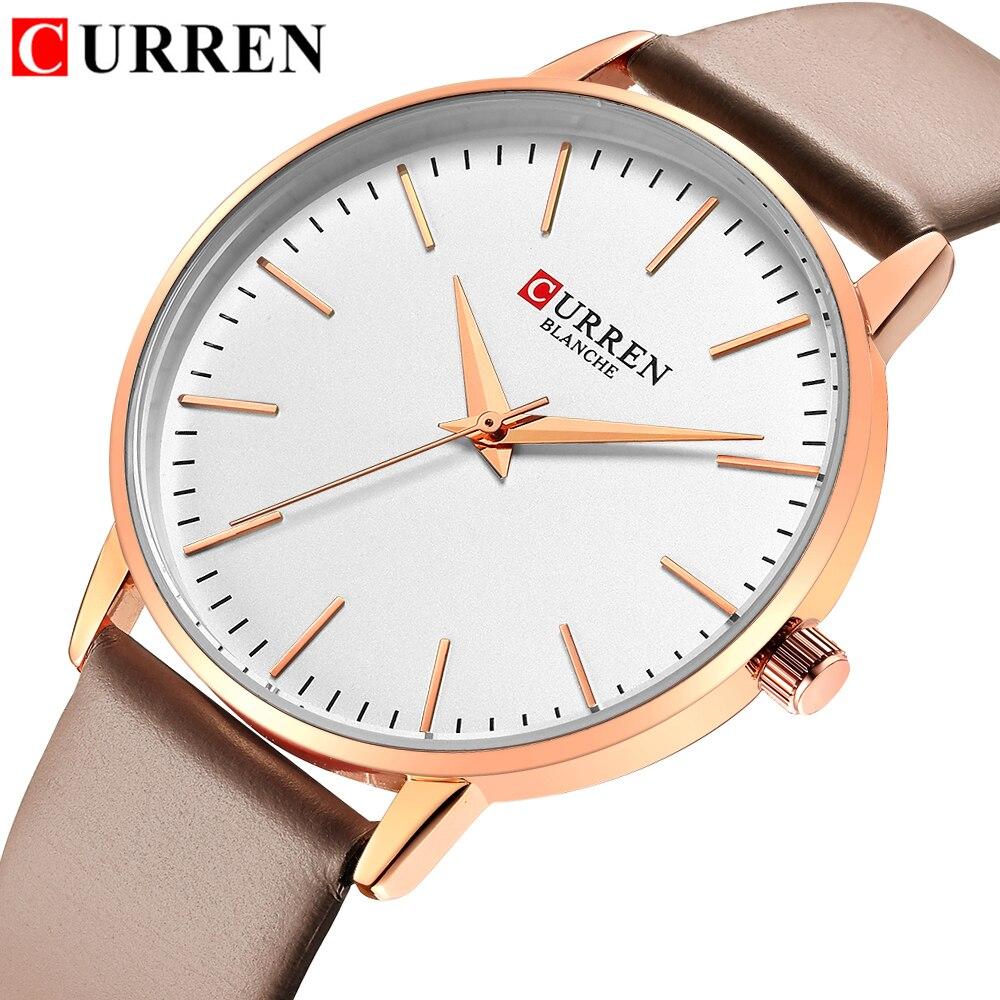 Buy Fashion Simple Womens Watches Dress Quartz Leather Wristwatch for ...