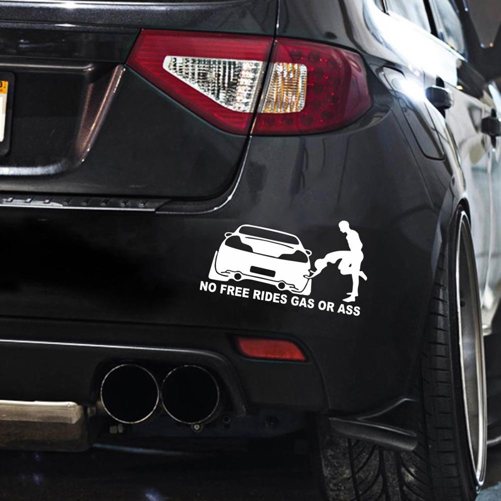 Buy NO FREE RIDES GAS OR ASS Funny Car Sticker Auto Window Bumper ...