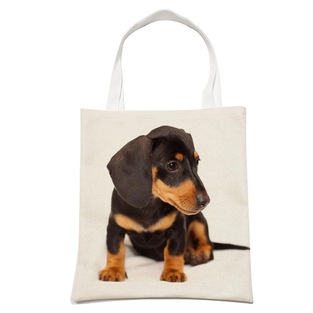 Buy Double Side Cute Pet Animal Women Casual Shopping Bag Mini ...