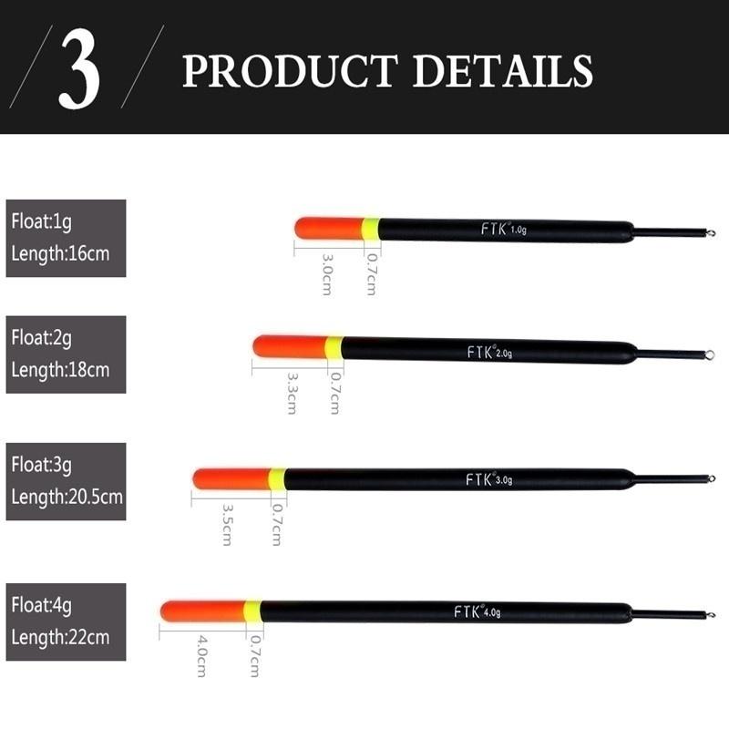 Buy 10pcs Barguzinsky Fishing Fir Bobber Fishing Float Length 16-22CM ...