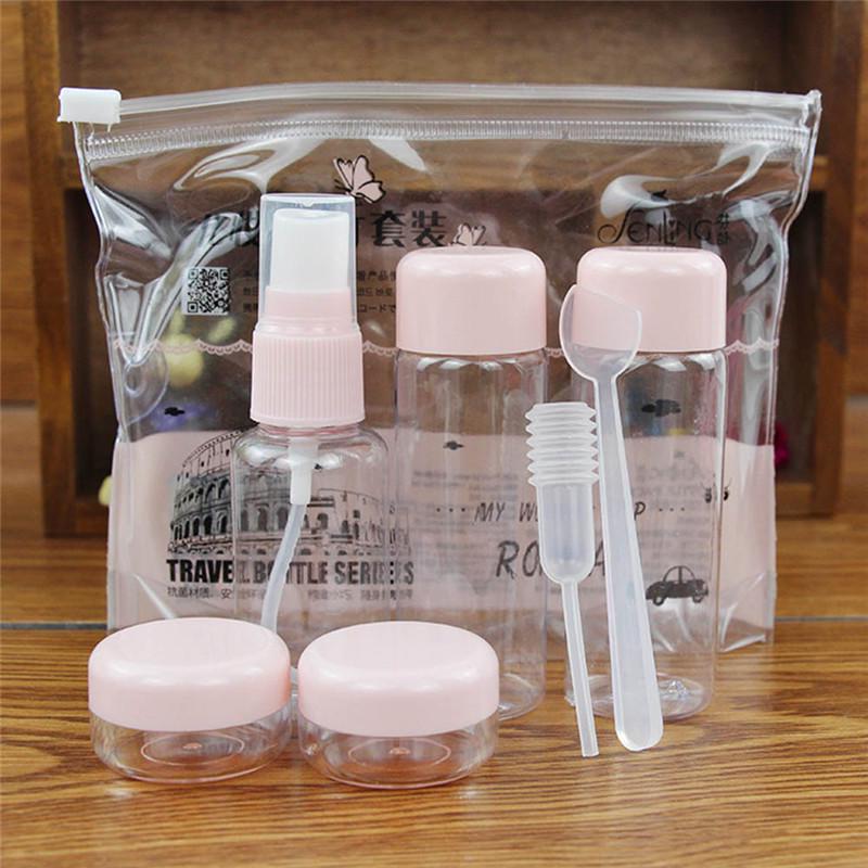 Buy Portable 7pc/Set Mini Travel Accessories Plastic Refillable ...