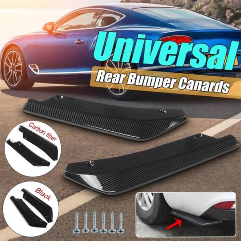 Buy Pair Universal Car Rear Bumper Spoiler Canard Diffuser Wrap Angle ...